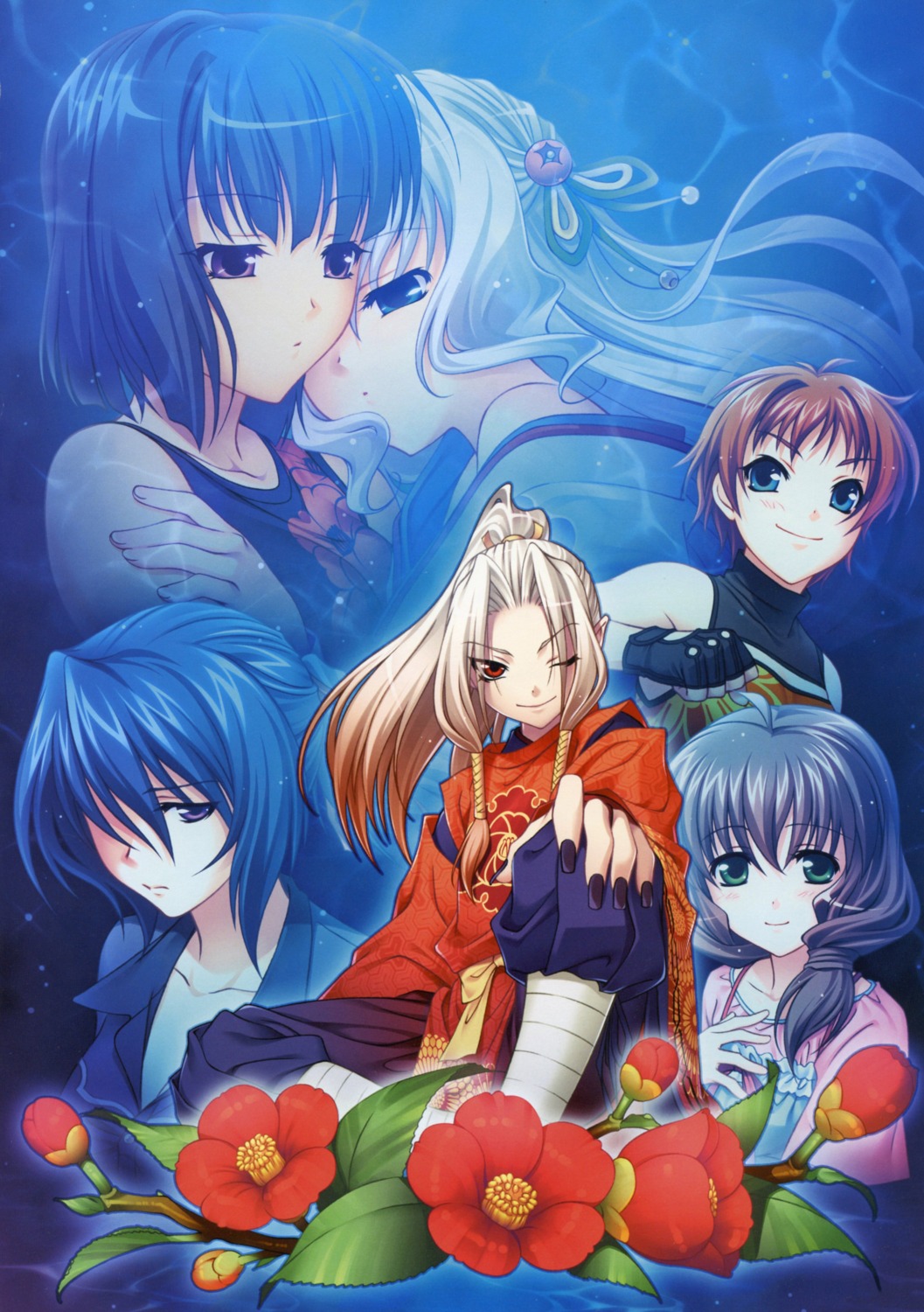 hal aoi shiro aizawa yasumi kaya (aoi shiro) kohaku (aoi shiro) kyan migiwa nami (aoi shiro ...